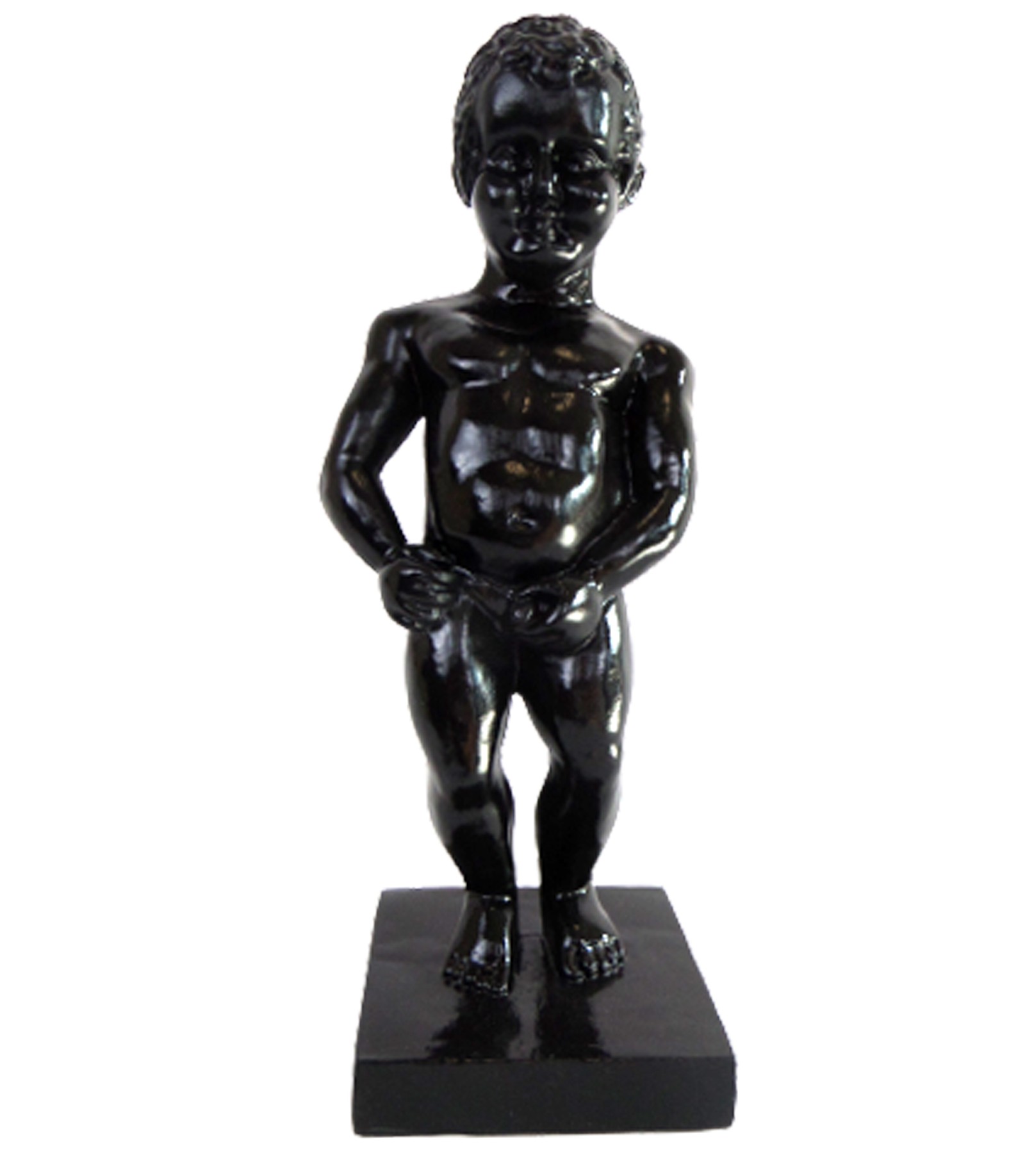 Statue Manneken-Pis en résine noire le célèbre Belge35 cm | Prince ...